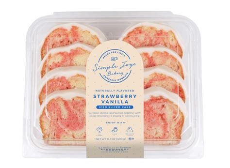 Simple Joys Bakery Strawberry Vanilla Iced Sliced Cake 14 1 Oz Kroger