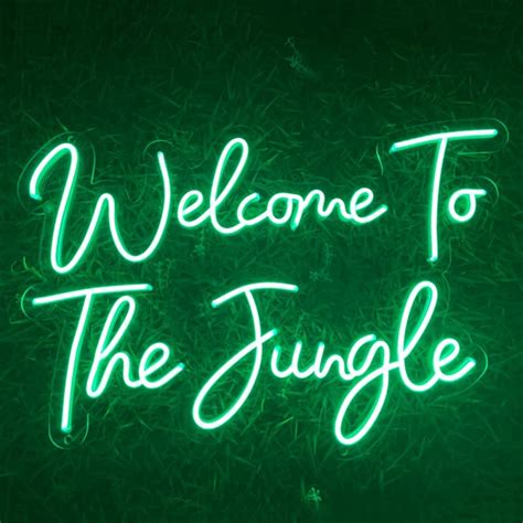 Welcome To The Jungle Neon Jungle