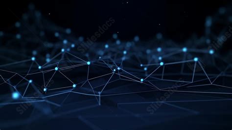 High Tech Electronic Data Flow Wave Line Advertising Powerpoint Background For Free Download