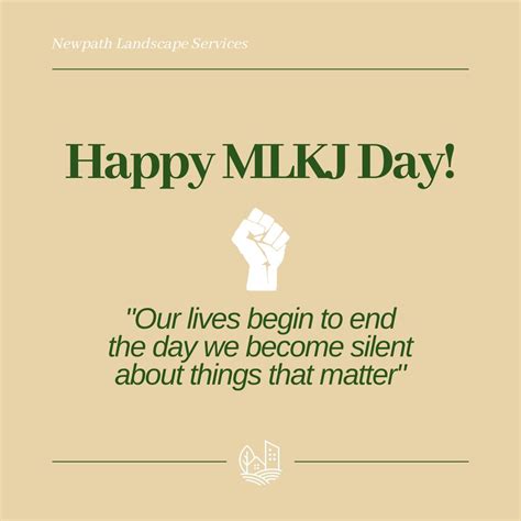 Newpath Landscape Services On Linkedin Happy Mlkj Day Friends Today