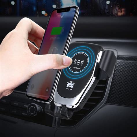 Buy 10w Qi Wireless Fast Charger Car Mount Holder Stand Phone Charging