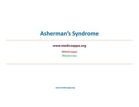 Ashermans Syndrome Pdf