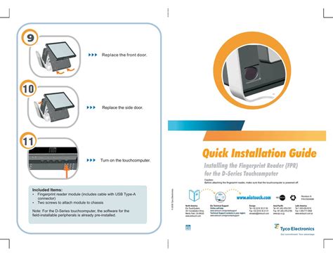 Tyco Electronics Elo Touchsystems 15d1 Quick Installation Manual Pdf Download Manualslib