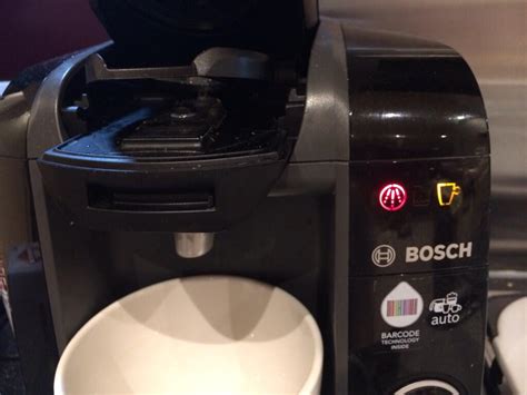 Bosch Tassimo Coffee Machine Two Red Lights Shelly Lighting