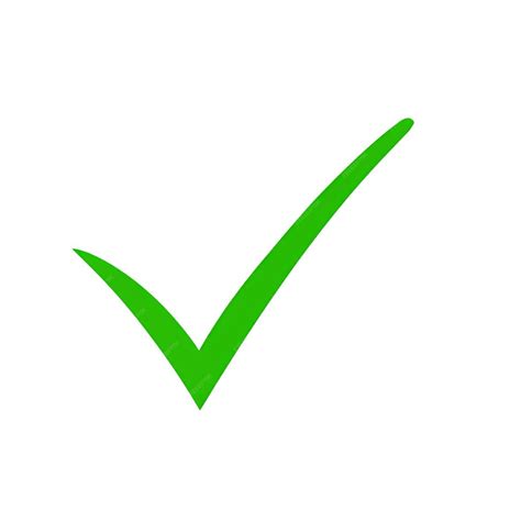 Een Groene Teek Op Een Witte Achtergrond Met Een Groene Teken Erop