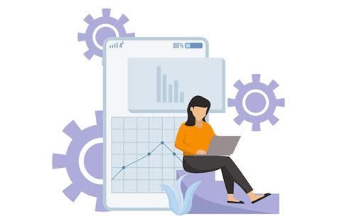 Premium Vector Business Analysis Flat Design Illustration