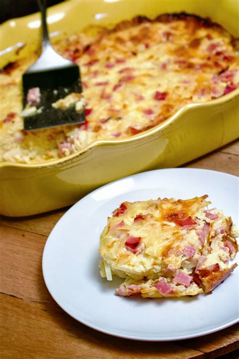 Breakfast Casserole Ham Hash Browns At Cynthia Brandenburg Blog