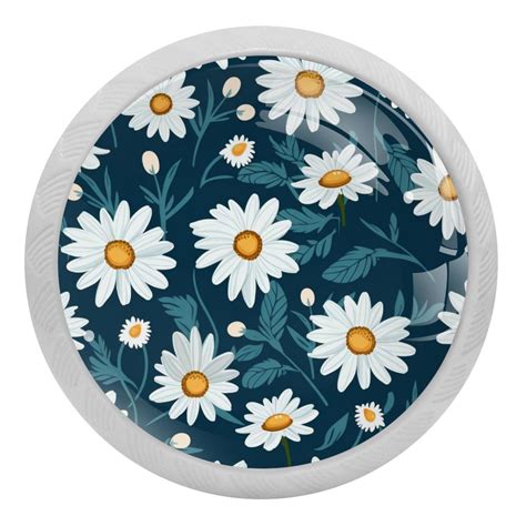 Daisy Round Glow In The Dark Cabinet Knobs Fluorescent Drawer Pulls 4