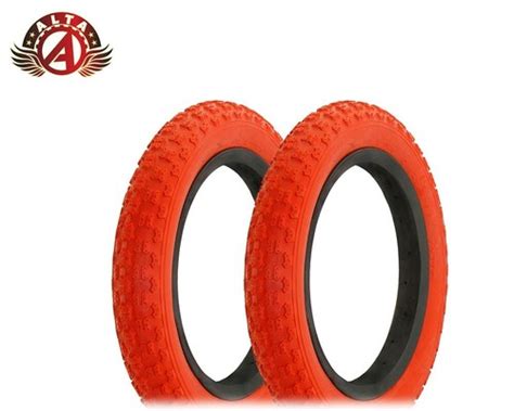 Alta Bicycle Tire 12 12 X 2 14 Red Comp Iii Style 2 Tires Bmx Ebay