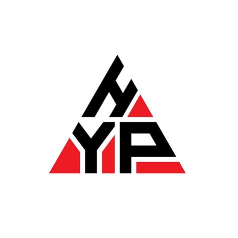Hyp Triangle Letter Logo Design With Triangle Shape Hyp Triangle Logo