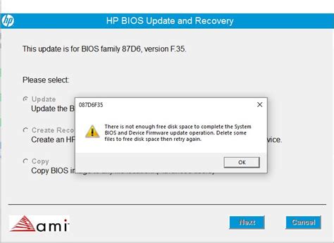 Unable To Update Bios Hp Support Community 8706208