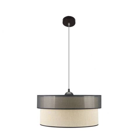 Felix Pendant Lamp 1xe27 Metal Textile Black Lámparas Doradas