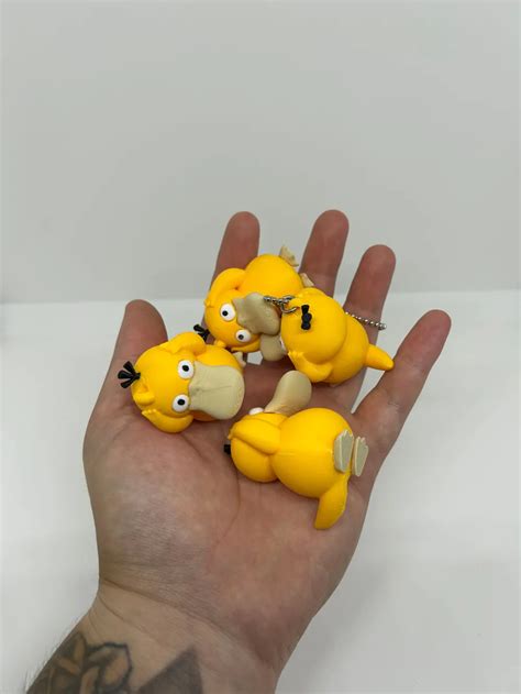Mini Psyduck No Ams Toykeychain Multi Part Free 3d Print Model Makerworld
