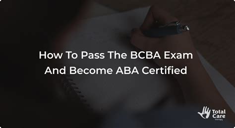 How To Pass The Bcba Exam Study Tips