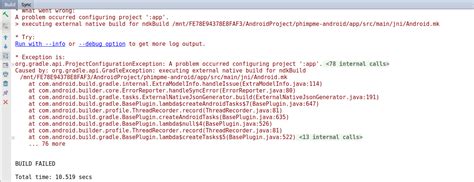 Android External Native Build Issue With Phimpme Project Stack
