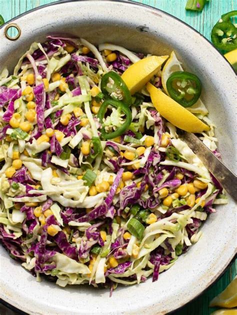 Healthy Southwestern Coleslaw Recipe No Mayo Simmer And Sage