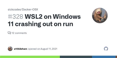 WSL On Windows Crashing Out On Run Issue Sickcodes Docker OSX GitHub