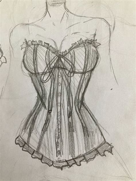 Corset Easy Drawings Sketches Fashion Drawing Sketches Cute Drawings