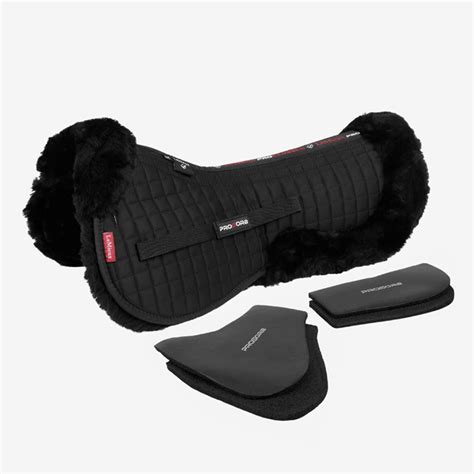 Lemieux Pro Sorb Lambskin Half Pad System Black {unicorn Tack}