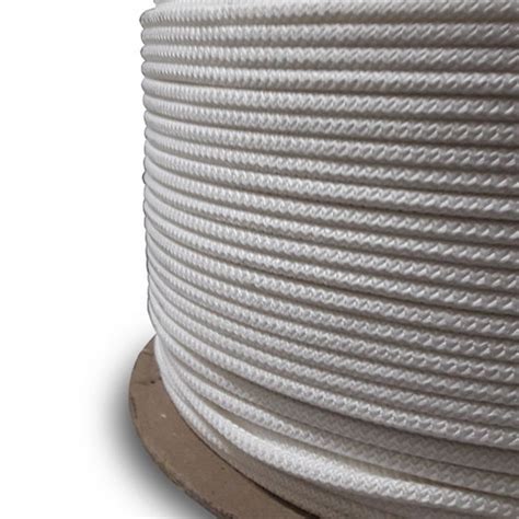 Piola De Poliester Blanca En Rollo Calibre 8 Mm Mexplast