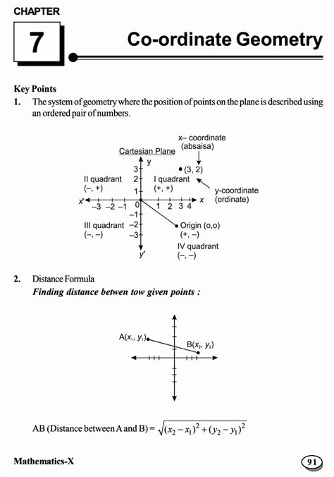 Important Questions For Class 10 Maths Chapter 7 Coordinate Geometry