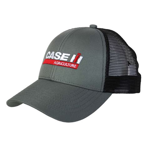 Case Ih Logo Greyblack Caphat With Mesh Back Obt121