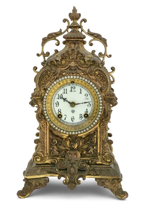 Lot Ansonia Clock Co Germanic Mantel Clock