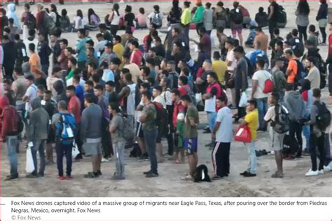 Immigration Crisis Massive Illegal Crossings At Us Mexico Border Usa