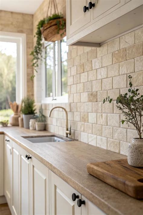 20 Elegant Travertine Backsplash Ideas Stillways