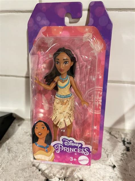 Disney Princess Pocahontas Small Posable Doll With Black Hair Brown
