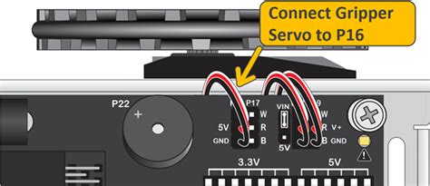 tilt controlled gripper with the cyber bot robot → test and tune the gripper parallax learn