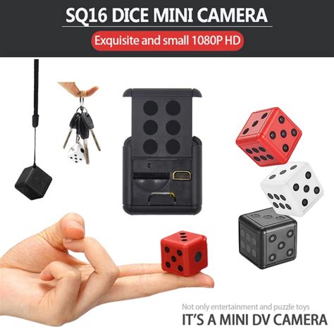 Jual Spy Camera Mini Dice Sq16 Hd 1080p Kamera Tersembunyi Model Dadu