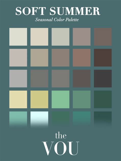 Soft Summer Color Palette Men