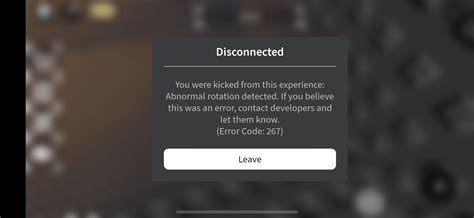 I Got Kicked For Abnormal Rotation What Does This Mean 😭 R Robloxhelp