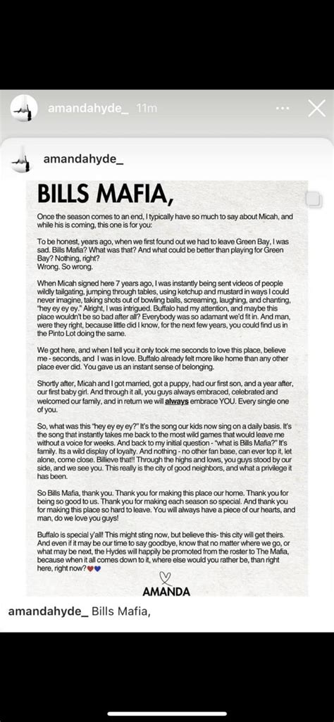 Post By Amanda Hyde😭 Rbuffalobills