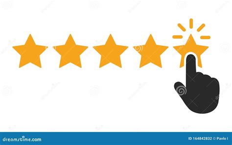 Star Rating Classification Positive Customer Reviews Feedback Concept Vector