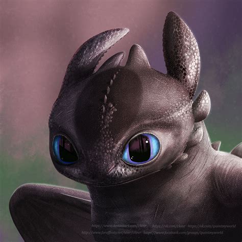 How To Train Your Dragon Night Fury Cute