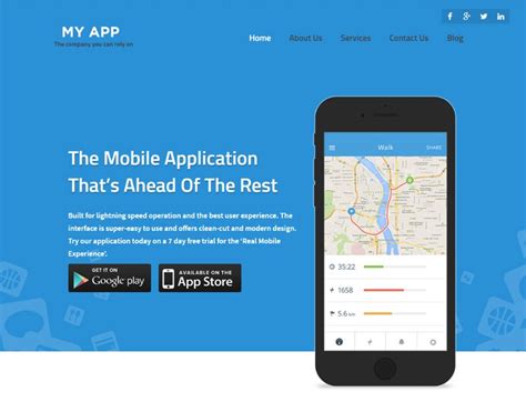 Best Mobile Apps Theme Myapp With Visual Composer