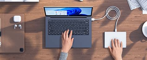 Seenda Trackpad External Usb Touchpad High Precision Aluminum Track Pad With Multi