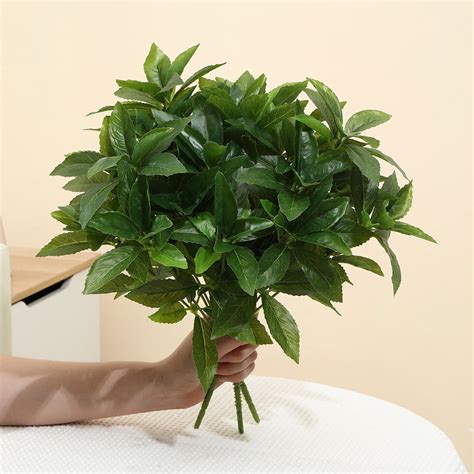 Weibbin Artificial Greenery Stems Stem Artificial Shrubs Plants Faux