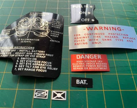 Ghostbusters Ecto Goggles Walkie Talkie Decals Set Cosplay Costuming
