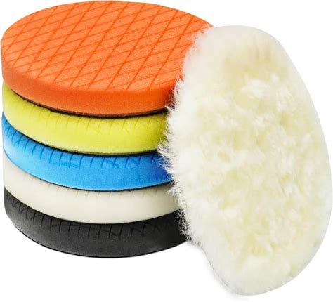 Autolock 6 Buffing Polishing Pads 6pcs 65inch 165mm Face For 6 Inch