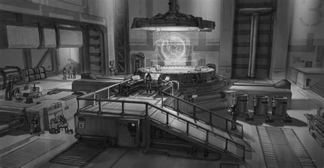 Artstation Sci Fi Facility Drawings