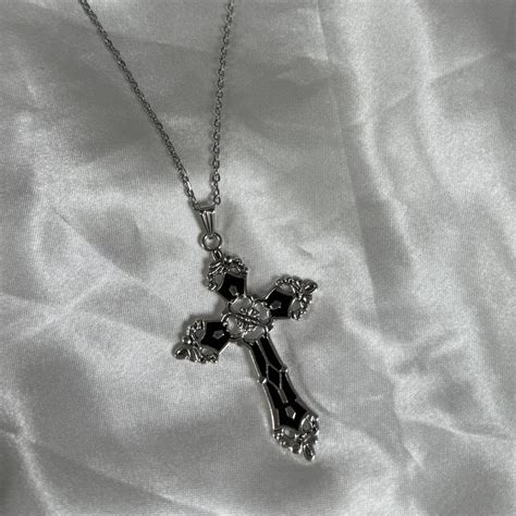 🖤 ️ Large Gothic Cross Necklace ️🖤 • Matching Depop