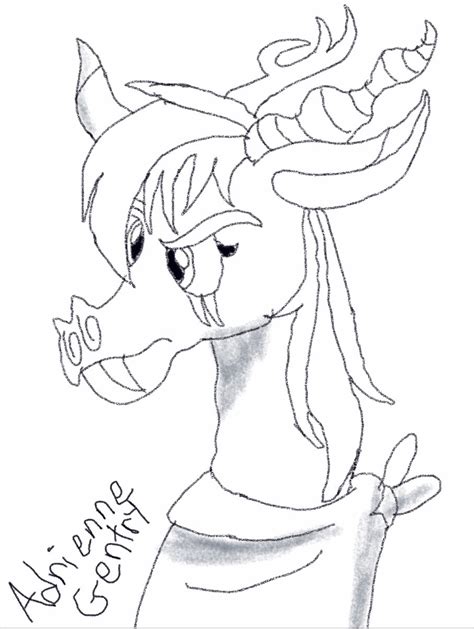 The Look From Adean Portrait Sketch By Adeanthepurpledragon On Deviantart