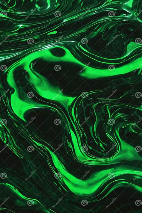 Abstract Green Slime Background Green Liquid Waves Slime Texture