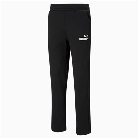 Essentials Logo Pants Men Black Puma