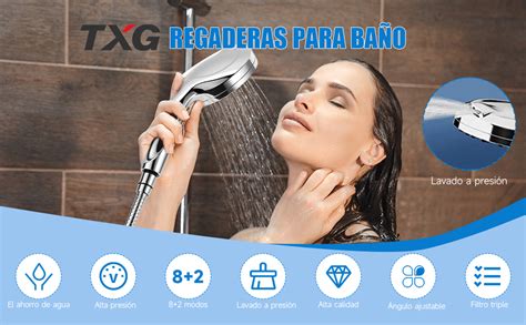 Regaderas Para Baño Txg Regadera De Telefono Para Baño Con Función De Filtro Regadera De Mano