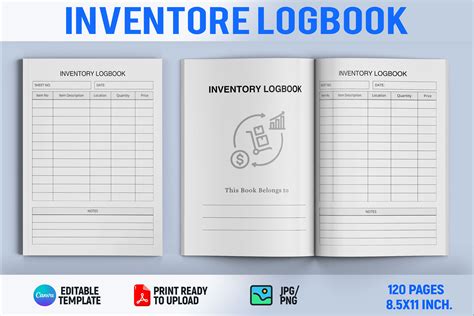 Inventory Logbook Graphic By Book2bees · Creative Fabrica