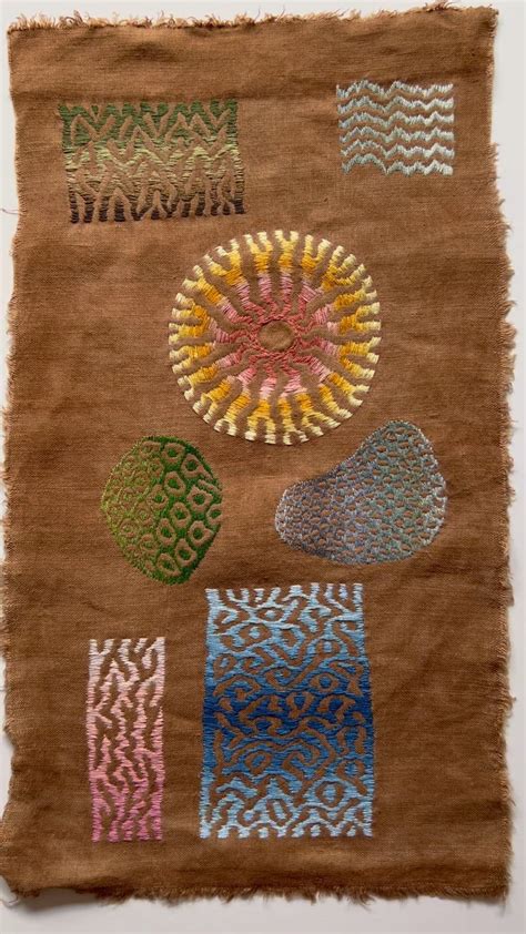 Stacked Running Stitch Sample Stacked Running Stitch Sample